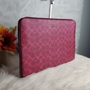Coach | Bags | Coach Laptop Sleeve In Signature Canvas | Poshmark